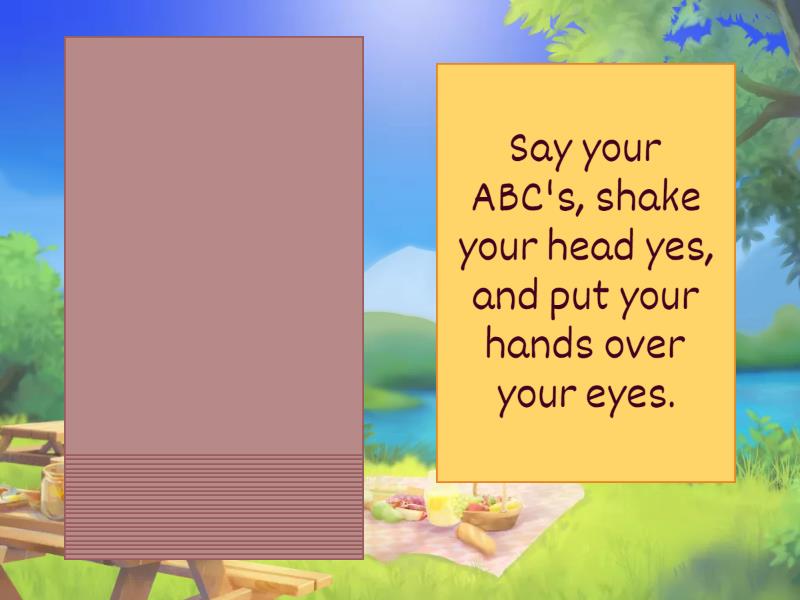 3 Step directions/Commands #1 - Cartas al azar