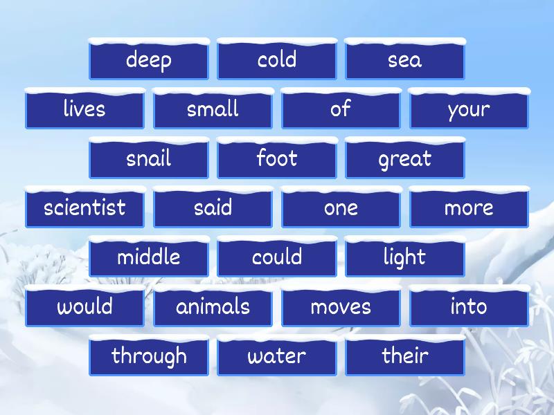 Unit 3-Under the Sea - Flip tiles