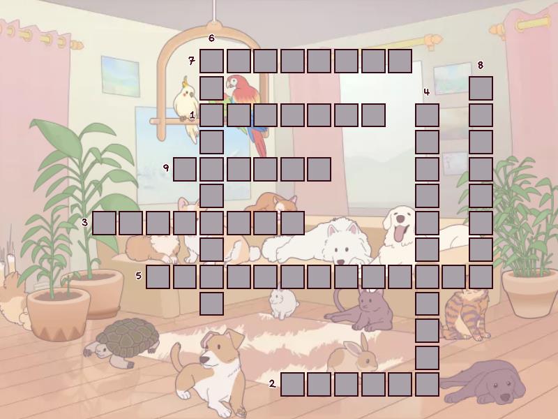 English adventure 3 unit 8 - Crossword