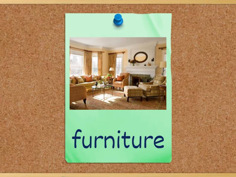 Living room - Flash cards