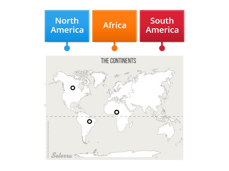 Spot The Continent! - Labelled diagram