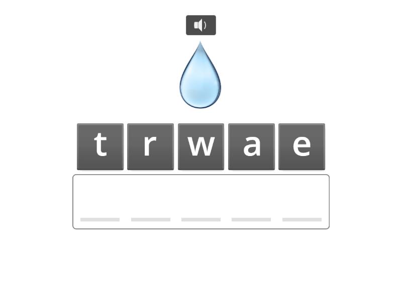 Unit 10. Our world. L1 - Anagram