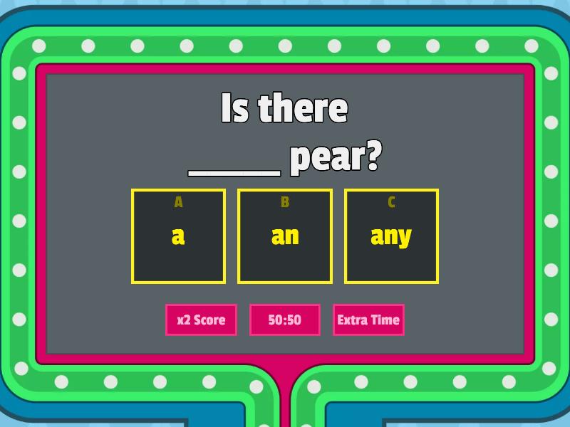 NG2U7 Grammar Review - Gameshow quiz