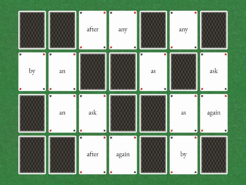 Sight Word List 9 - Matching pairs