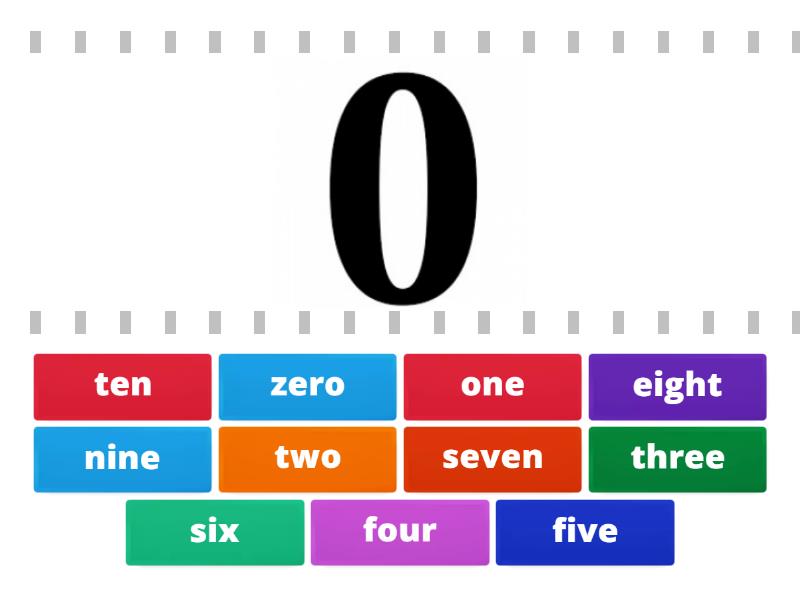 NUMBERS FROM ONE TO TEN - MS NHI - Find the match