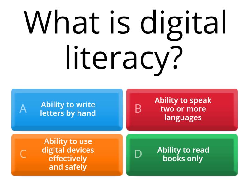 Digital Literacy - Quiz