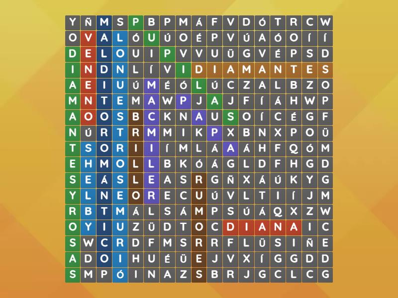 Canciones de Gera mx - Wordsearch