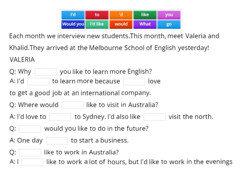 Roadmap A1. Unit 10A. TB p 222 - Complete the sentence