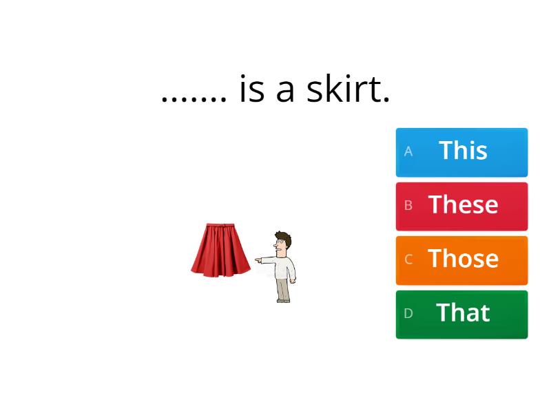 Clothes and Demonstratives - Quiz