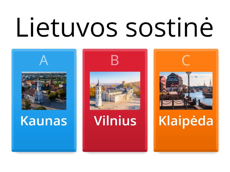 Lietuva - mano gimtinė - Quiz