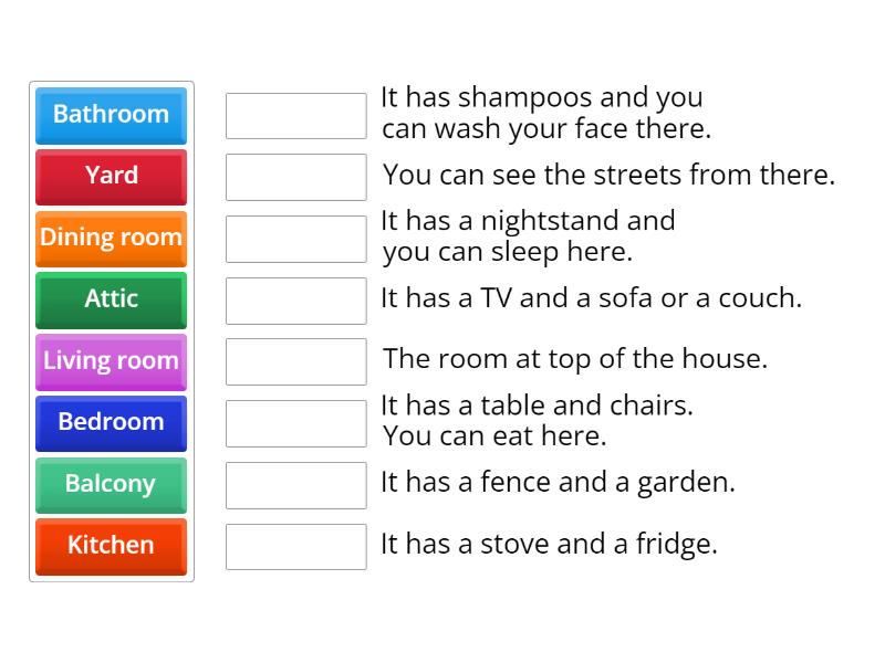 House Rooms A1 - Match up