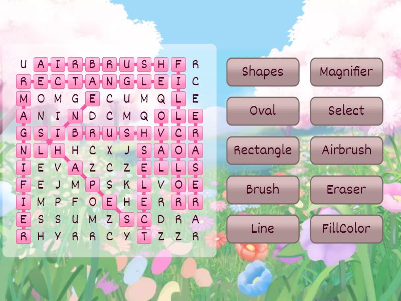 Tools Ms-Paint - Sopa de letras