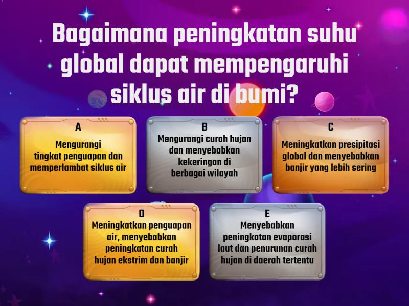Daur Biogeokimia Siklus Air Nitrogen Dan Karbon Quiz