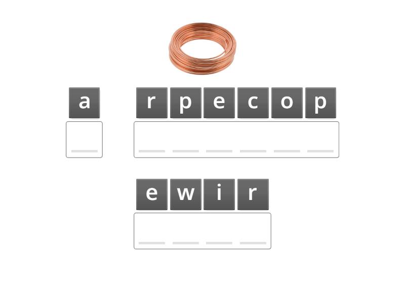 Materials - 1 - Anagram