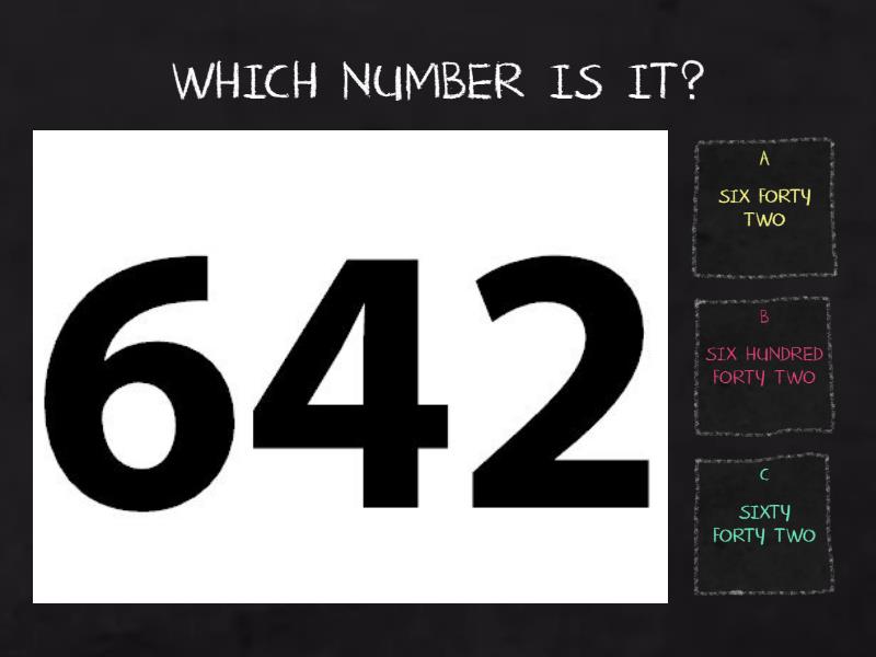 BIG NUMBERS - Quiz