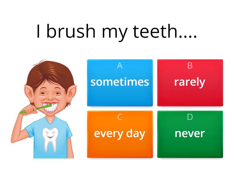 adverbs of present simple - Quiz