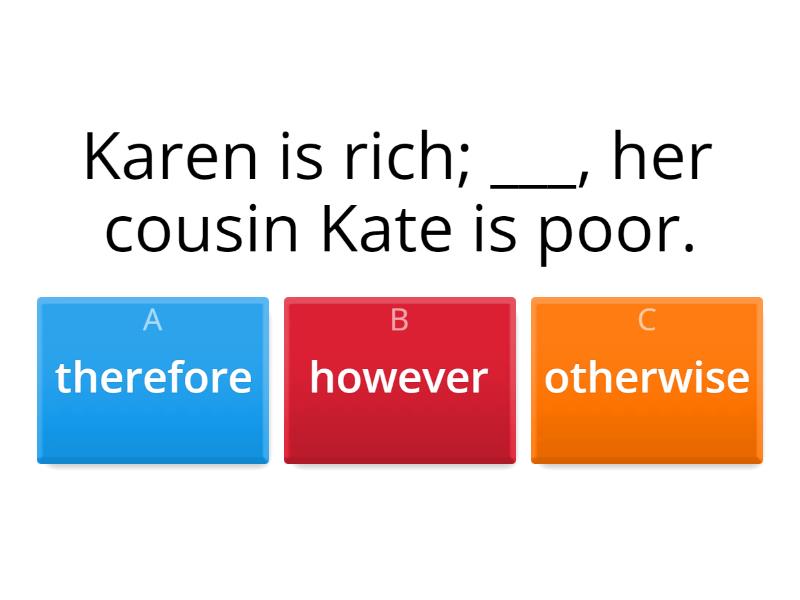 CAE Linking Words - Quiz