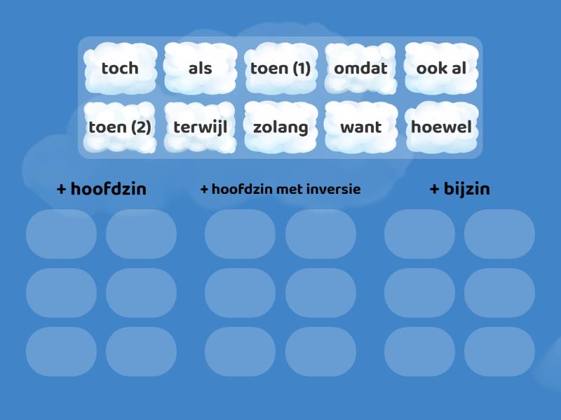 De Finale_H4_oef. 8b_signaalwoorden - Group sort