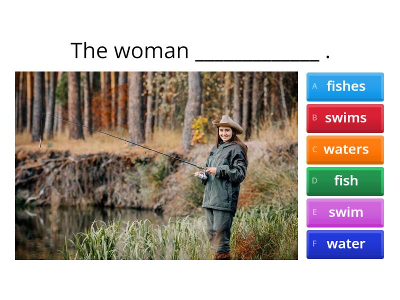 Present Simple 3rd Person + Starters and Movers Regular Verbs 2 - Quiz