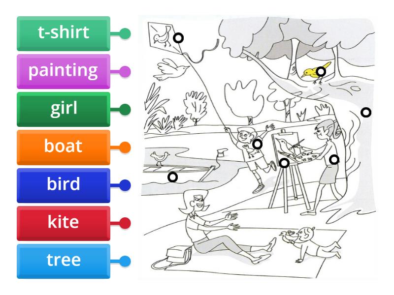 Find the objects - Labelled diagram