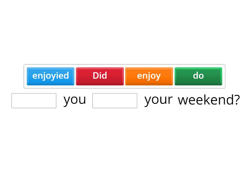 pasado simple - Complete the sentence