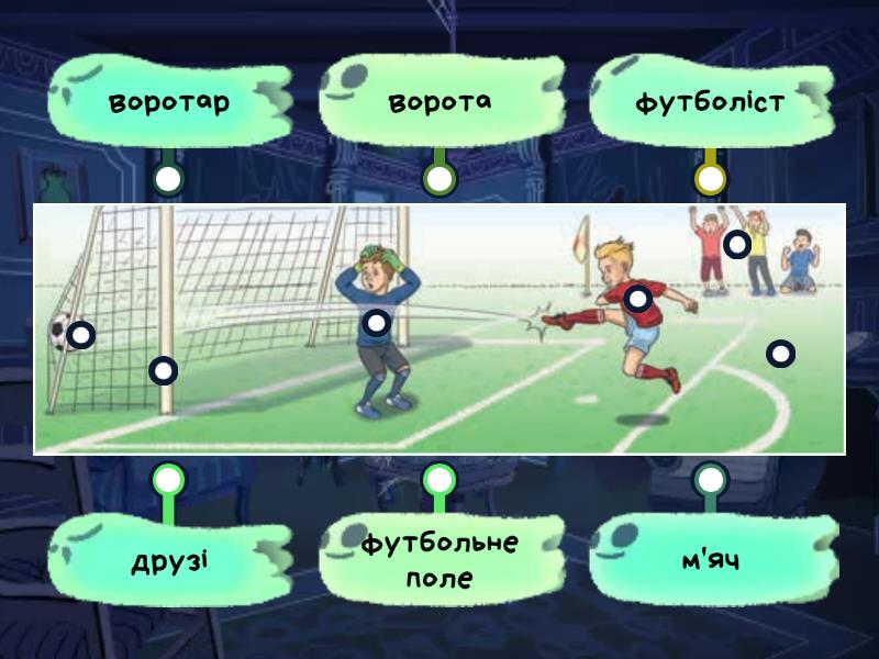 футбол - Діаграма з мітками