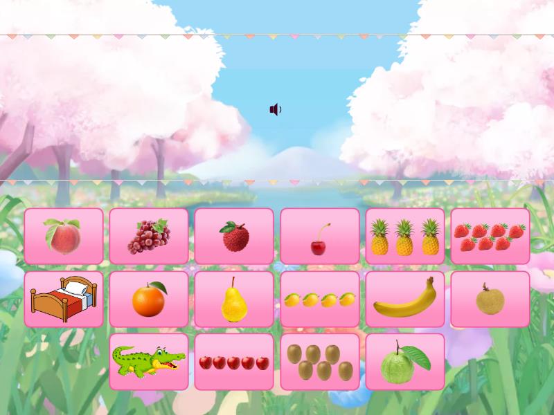UNIT 6: FRUITS - REVIEW - Find the match