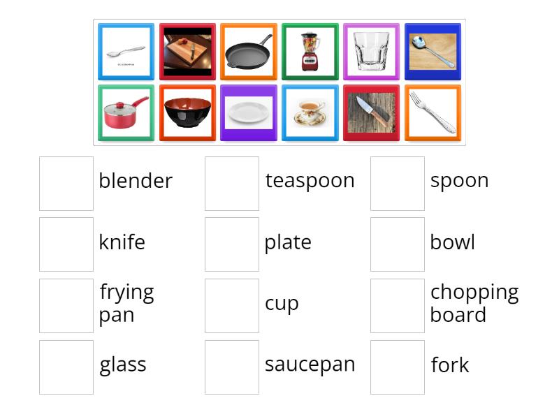b6, unit 5 - kitchen equipment - Match up
