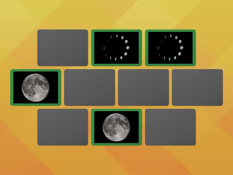 LA LUNA Y SUS FORMAS - Matching pairs
