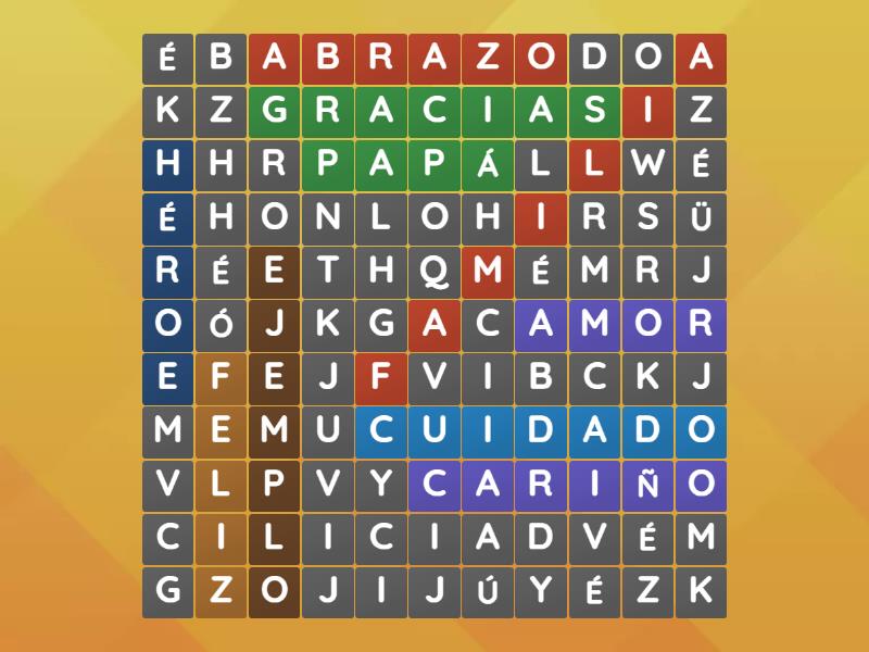 dia del padre - Sopa de letras