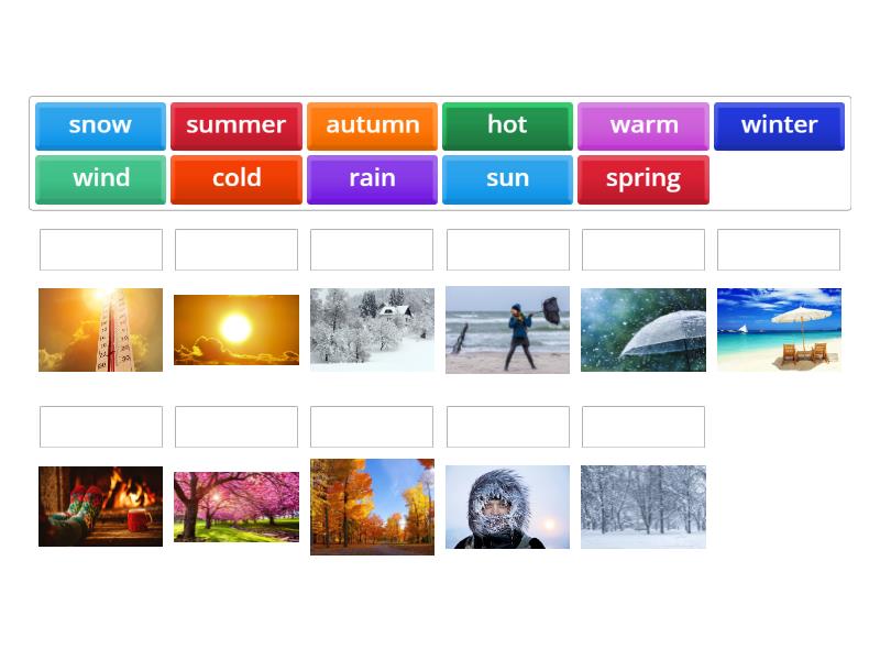 Prepare 5 NUS. Unit 18. Weather - Match up