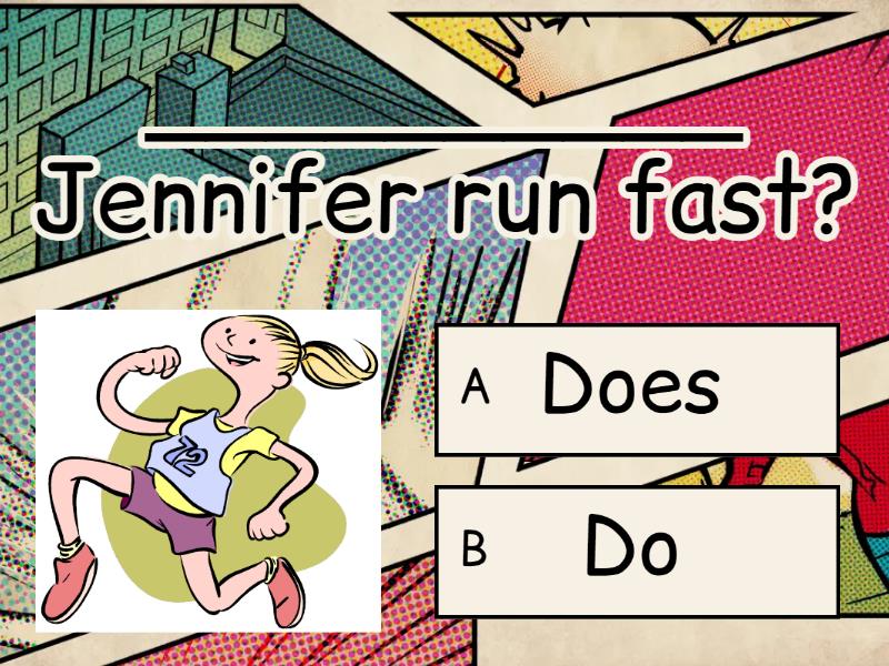 Simple present questions with do/does - Quiz