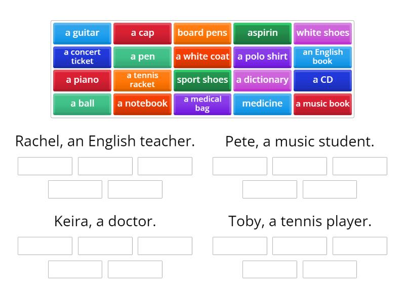 Whose...?, possessive’s - Group sort