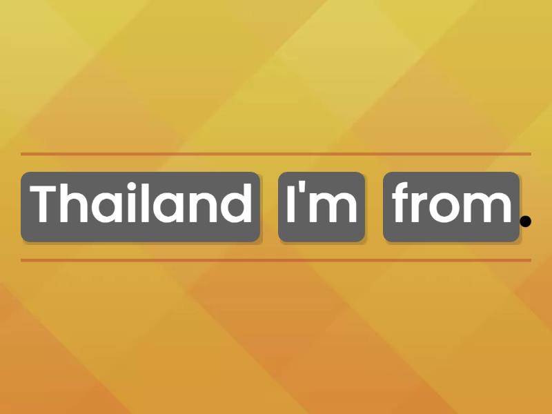 Self- Introduction Games - Unjumble