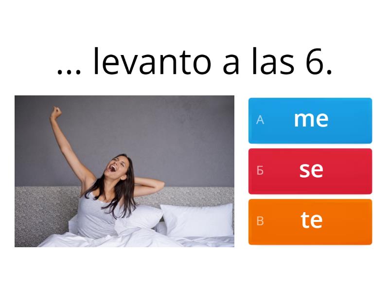 verbos reflexivos (SE) - Quiz