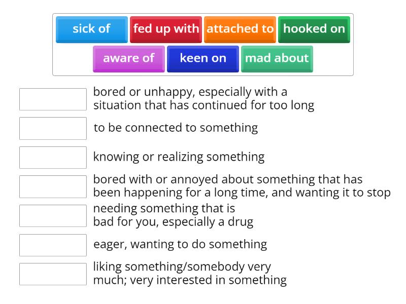 Prepositions EF ADVANCED - Match up