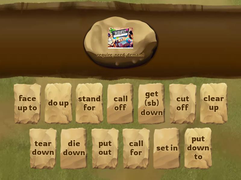 Destinations B2 Weather and Environment (phrasal verbs) - Find the match