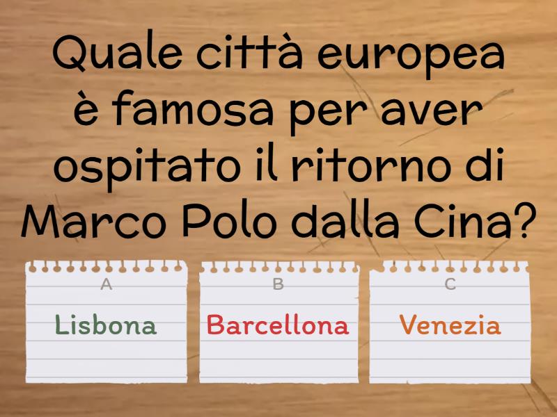 su Marco Polo - Quiz