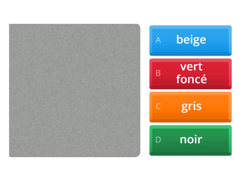 les couleurs: - Quiz