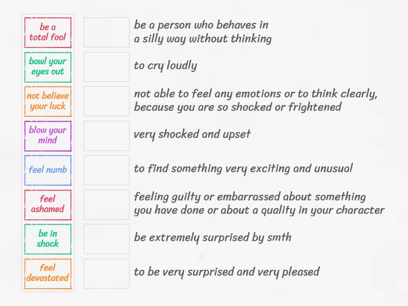 Roadmap B2 1B Vocab - Match up