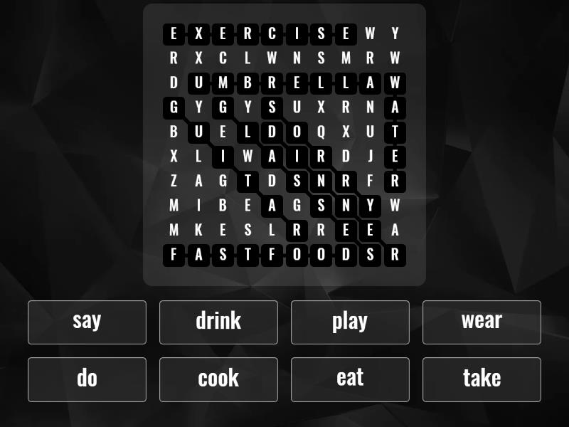 AEF level 1 lesson 3A - Wordsearch