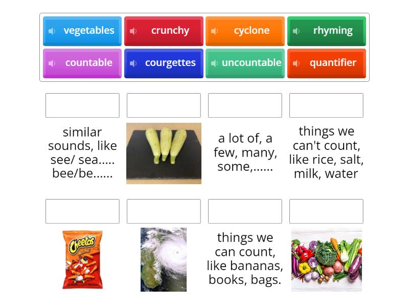 Unit 4 Vocabulary - Match up