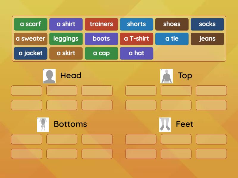 Clothes - Group sort