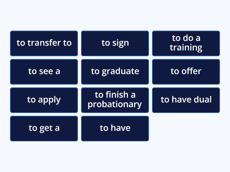 Int Exp PI 8-2 Vocabulary – Career Paths Collocations - Flip tiles