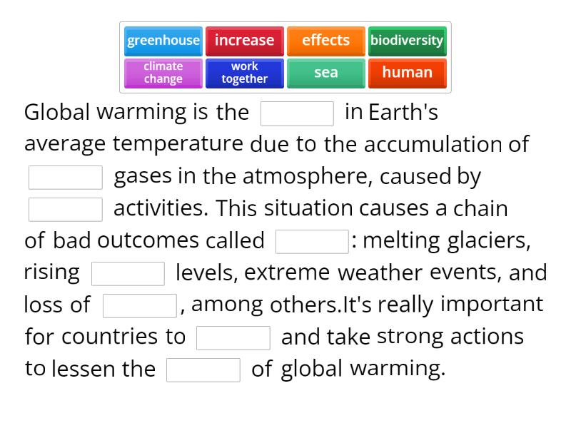 WORDWALL GAME - Complete the sentence