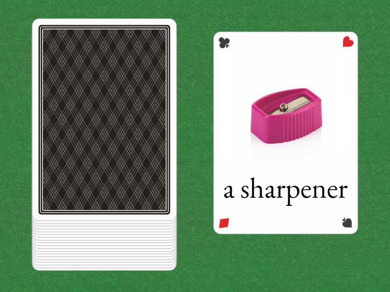 School objects - Speaking cards