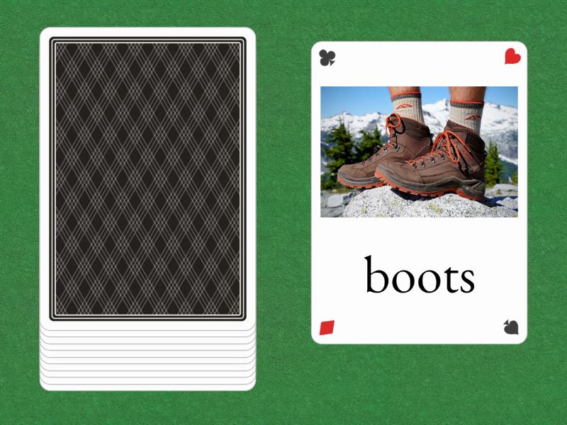 Clothes - Speaking cards