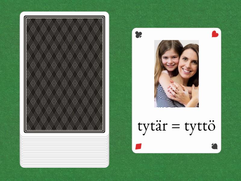 Perhesanat - Speaking cards