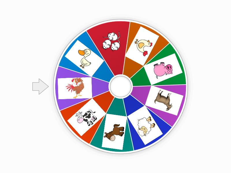Farm Animals Sounds - Spin the wheel