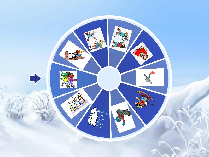 Winter Verbs - Spin the wheel